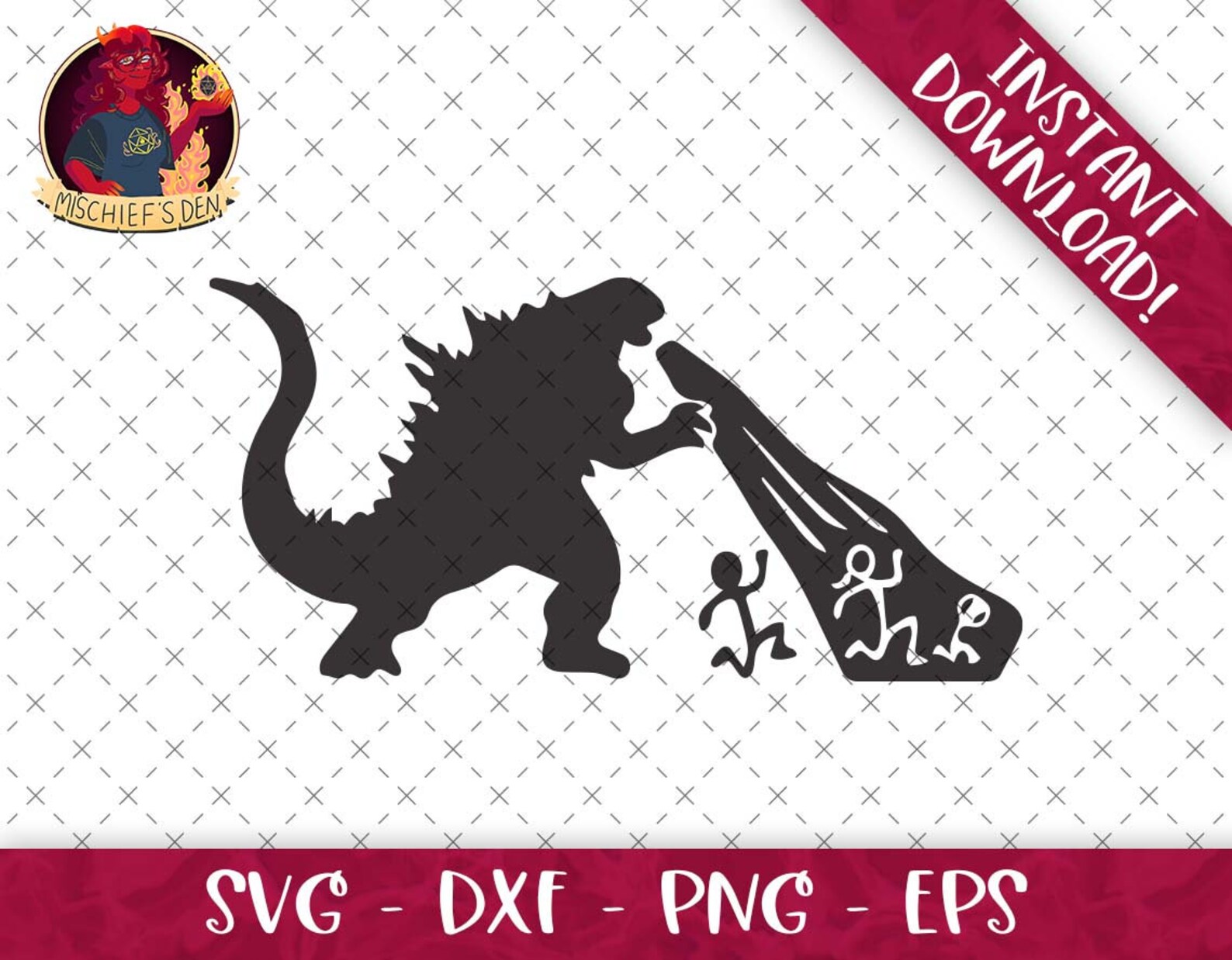 Kaiju Fire Breath Stick Family SVG Bundle | Svg Eps Dxf Png Format ...