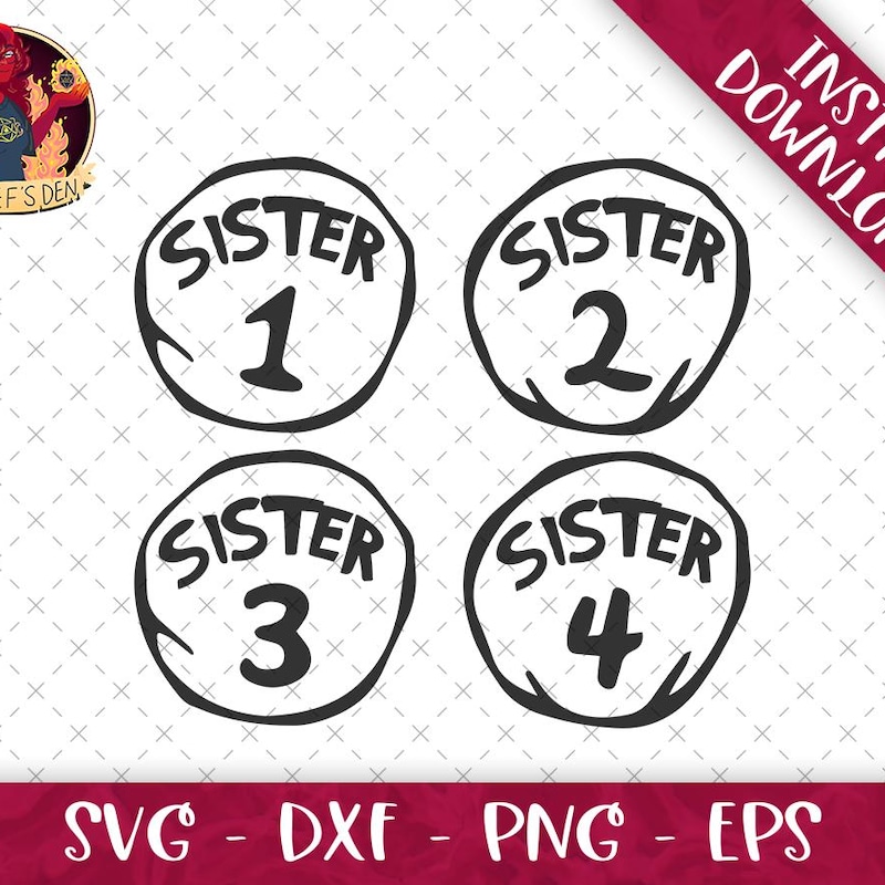 4 Sisters Dxf - Etsy