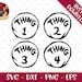 Thing 1 2 3 4 SVG Bundle Svg Eps Dxf Png Format Bundle Silhouette ...