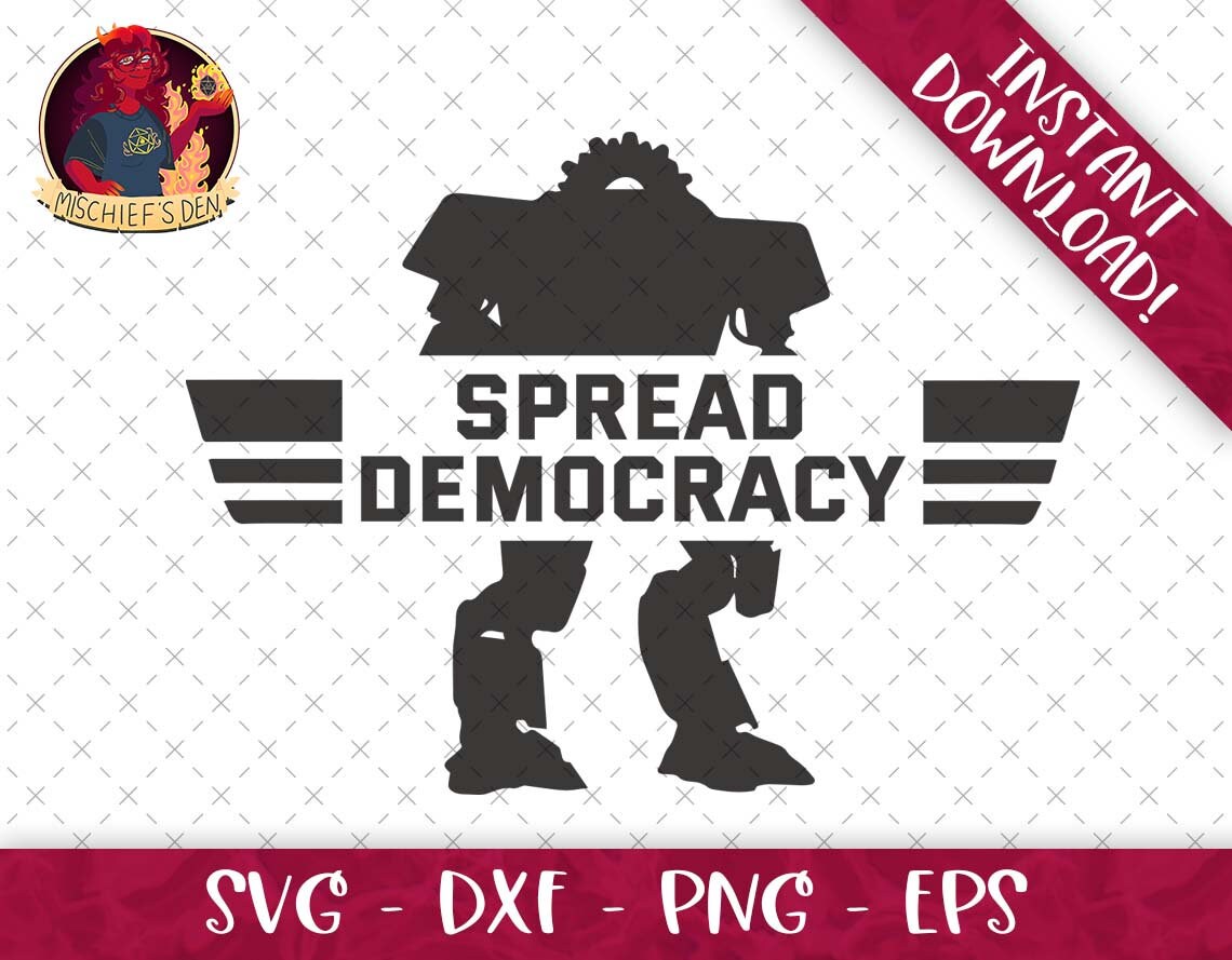 Spread DEMOCRACY SVG Bundle | Svg Eps Dxf Png Format Bundle ...