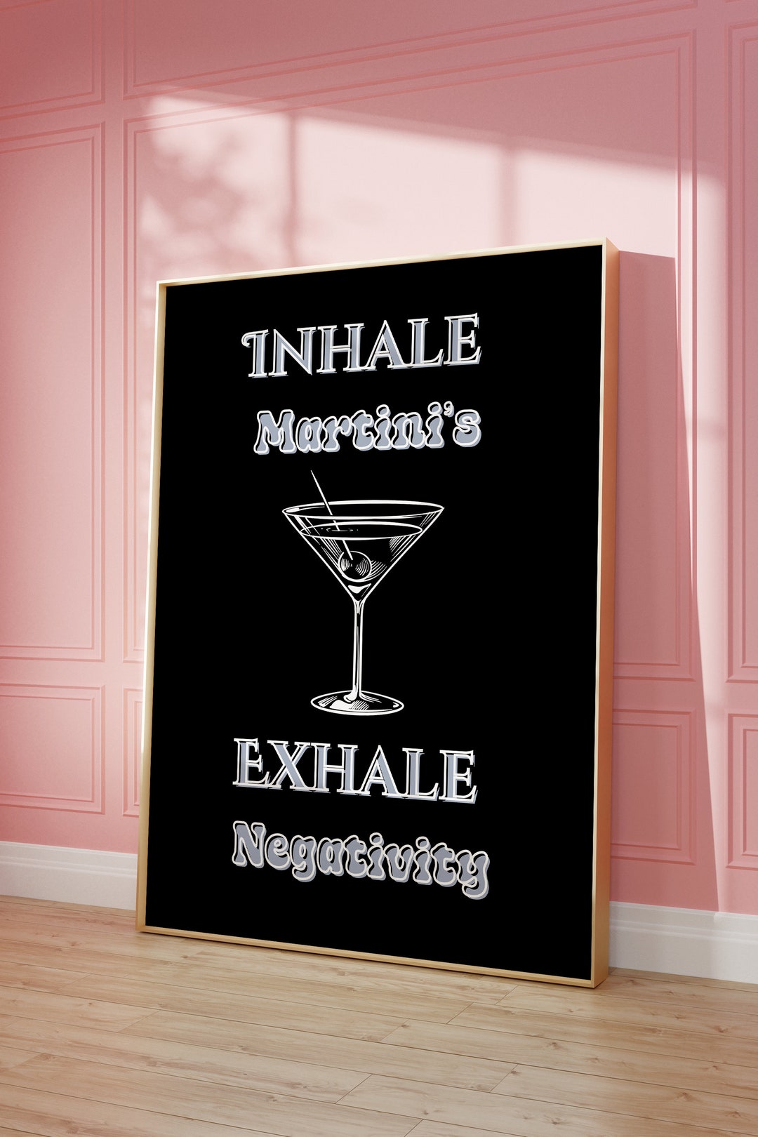 Martini Wall Art, Martini Poster, Alcohol Prints, Bar Art Print, Wall ...