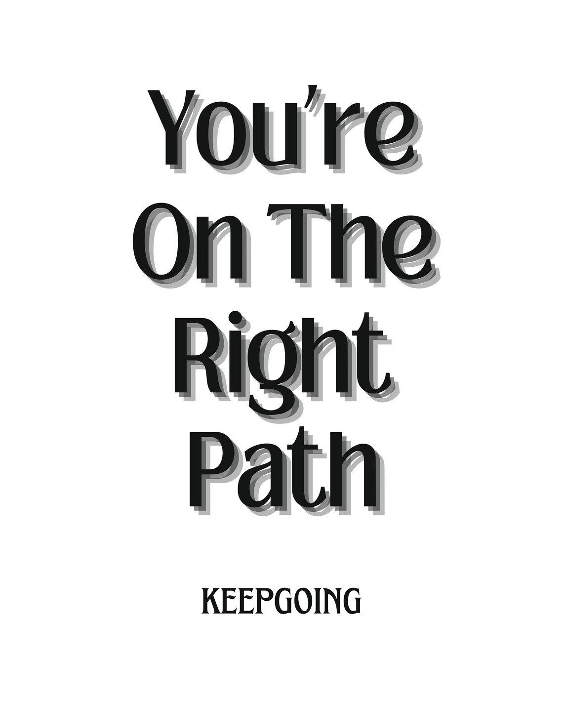 You're on the Right Path, Daily Affirmation, Positive Affirmation, Self ...