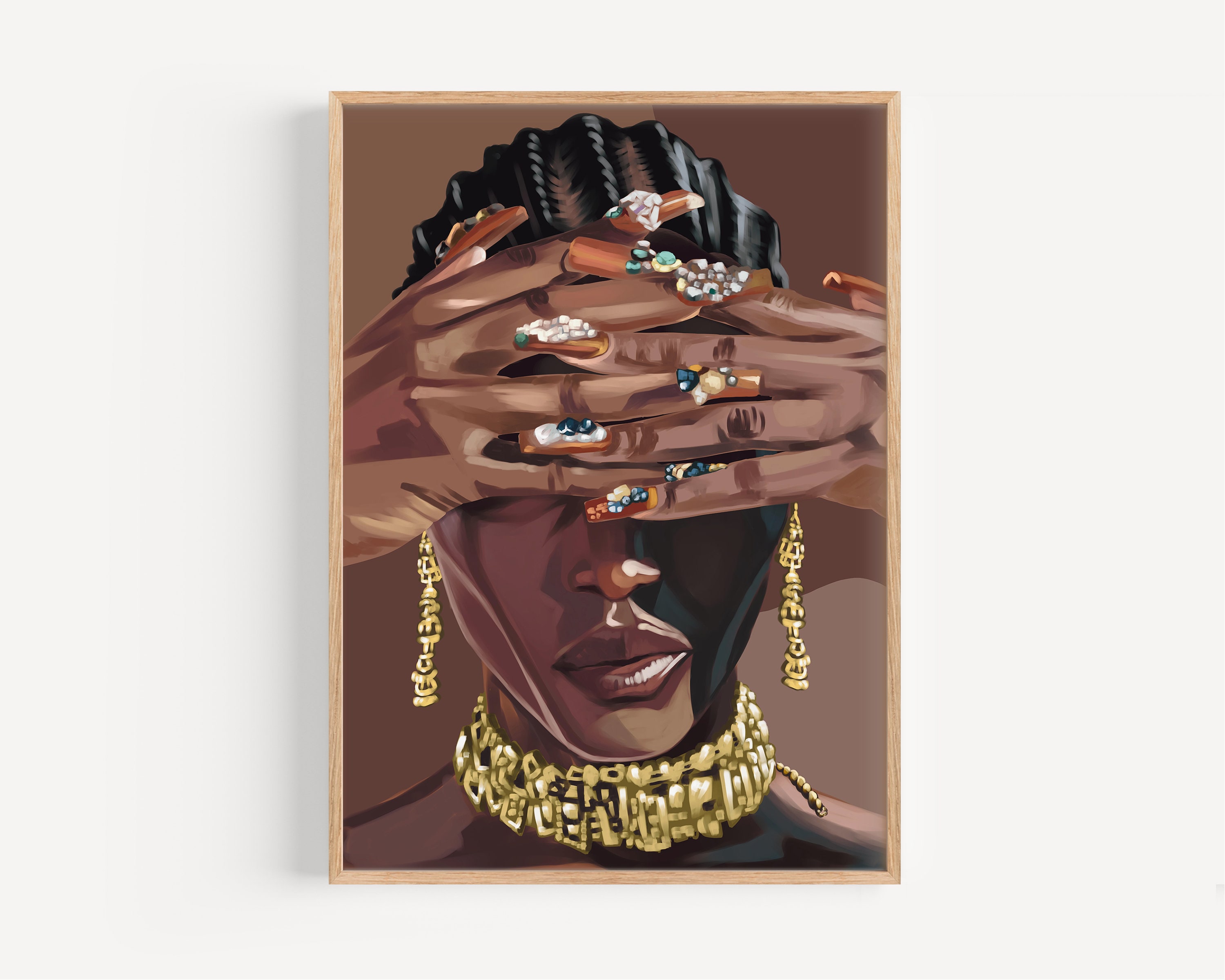 Nubian Gold, Black Woman With Jewelry, Black Woman Art, African ...