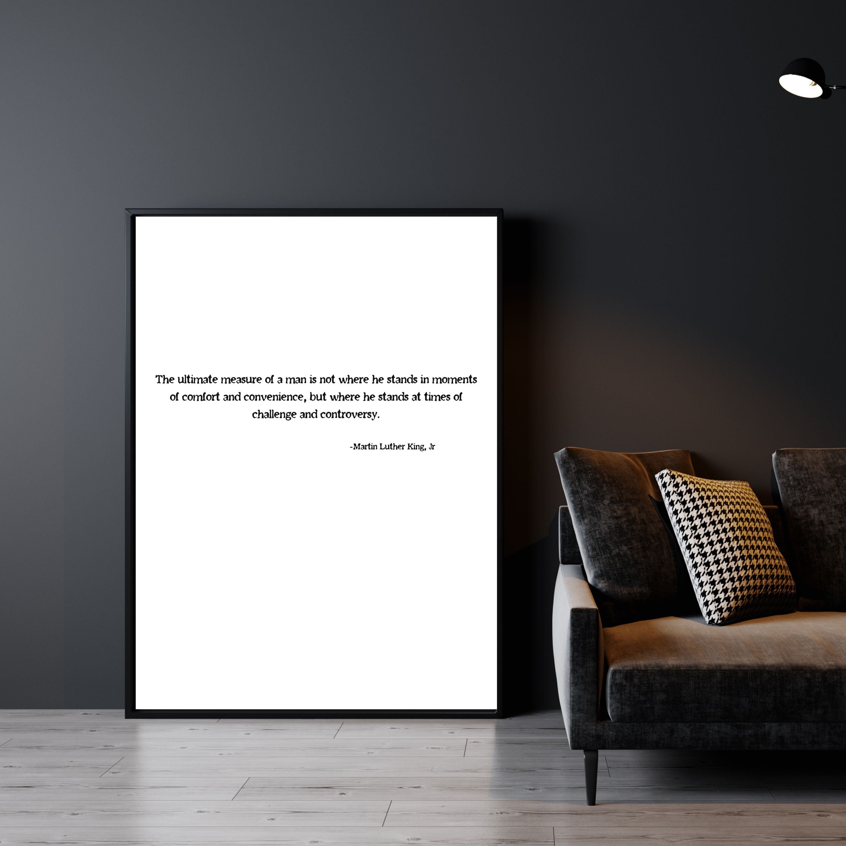 Printable Quotes, Inspirational, Dr King Quote, Quote Wall Art, Black ...