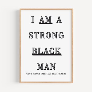 Strong Black Man, Black Empowerment, Black Art, Black Man Art, Positive ...