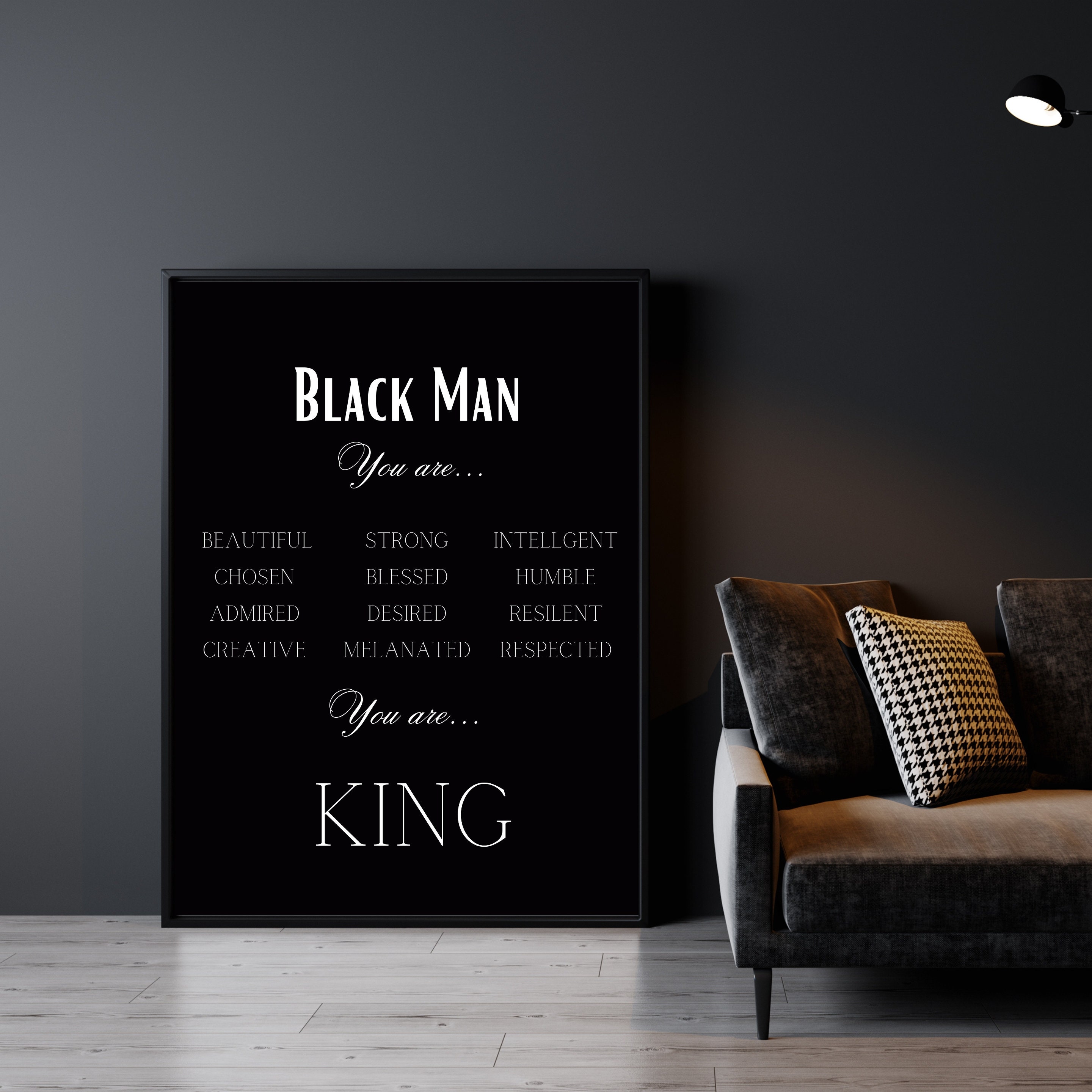 Black Man Print | Black Art | African American Art | Black History ...