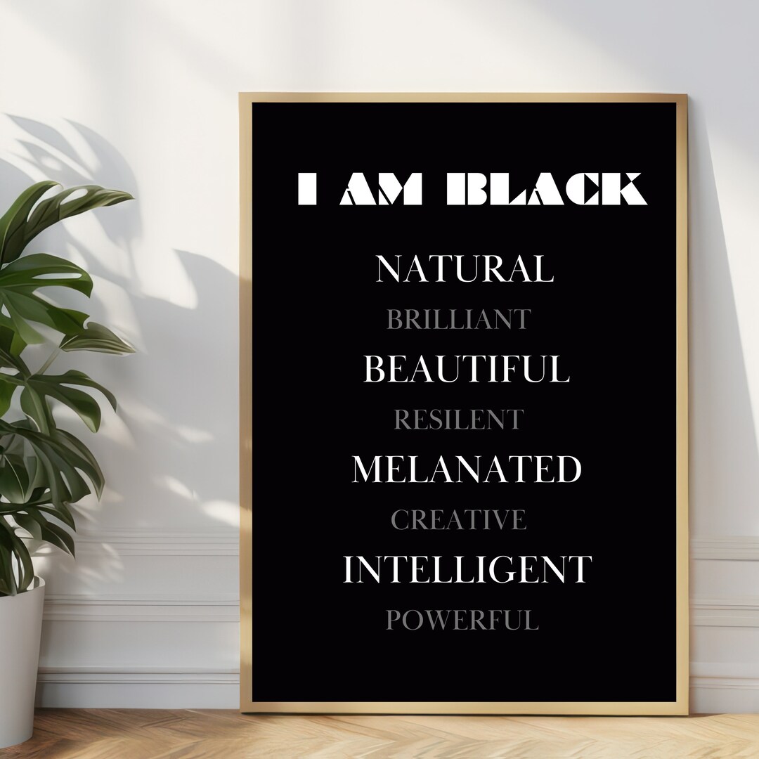 IAMBLACK, African American Art, Black Art, Empowerment, Daily ...