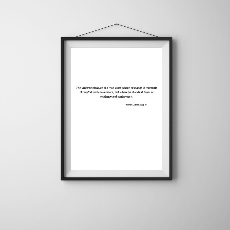 Printable Quotes Inspirational Dr King Quote Quote Wall - Etsy