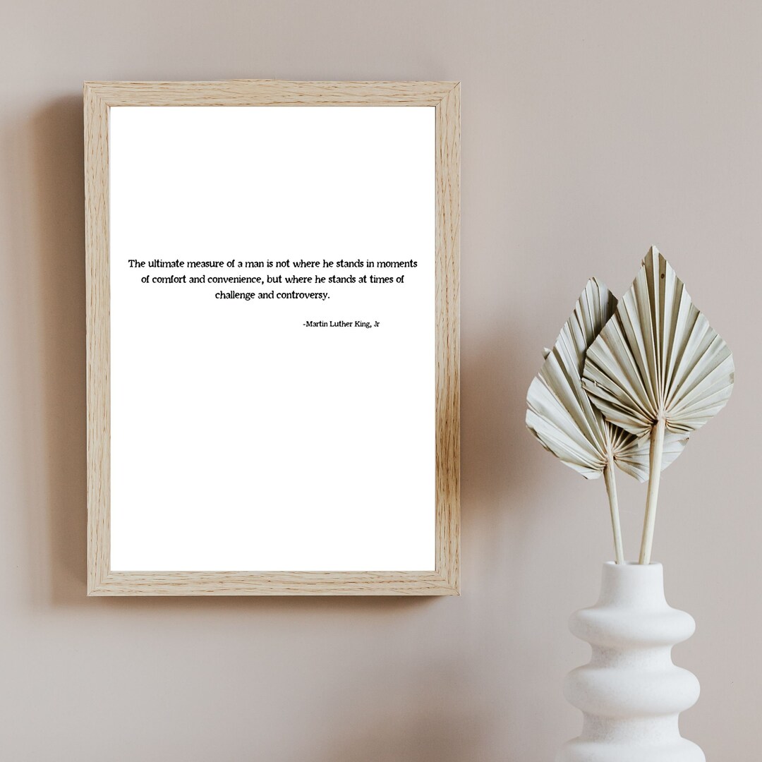 Printable Quotes Inspirational Dr King Quote Quote Wall - Etsy