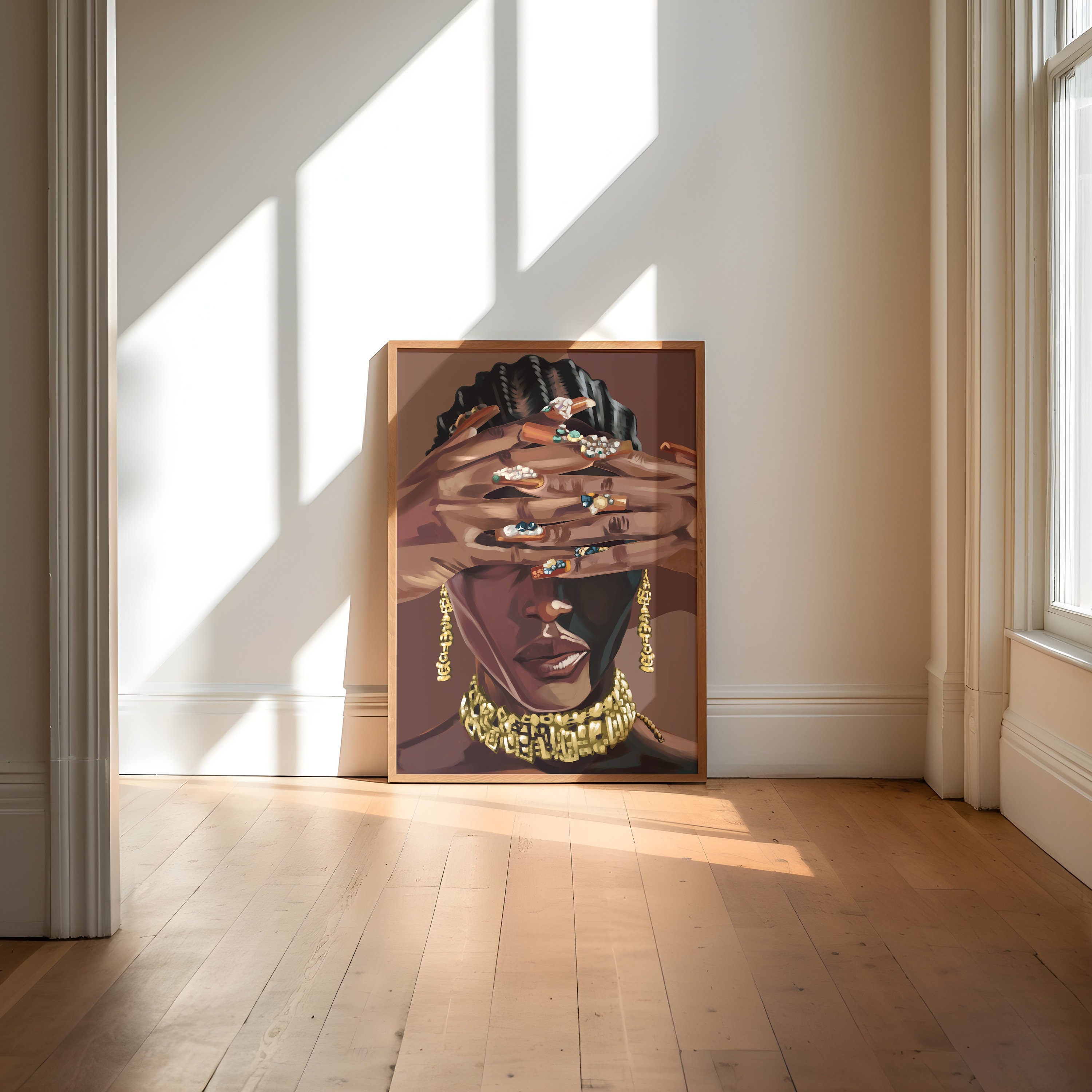 Nubian Gold, Black Woman With Jewelry, Black Woman Art, African ...