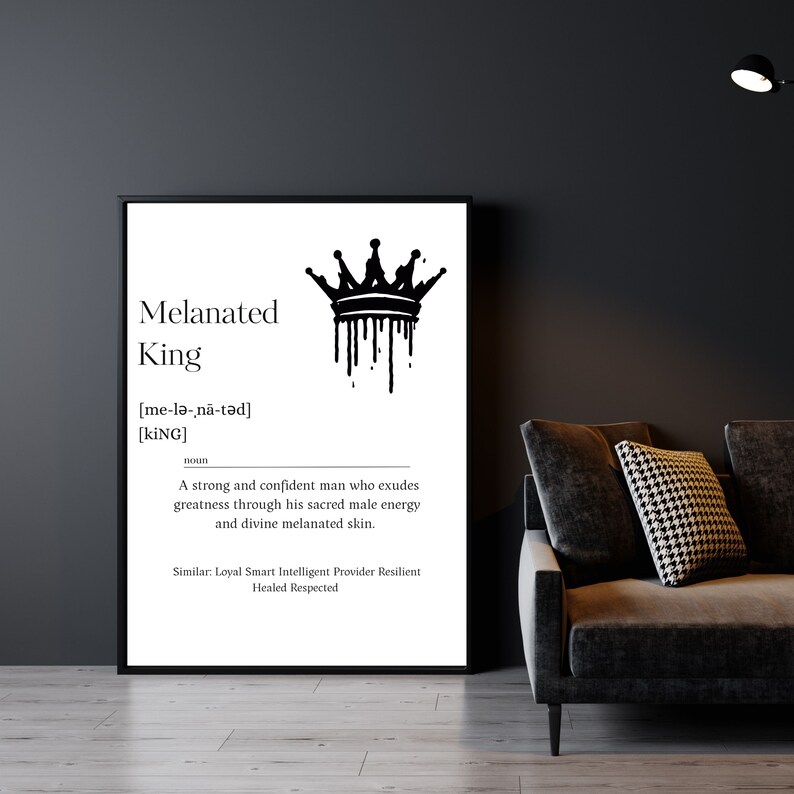 Black Man Definition | Black Man Art | Black Art | Daily Affirmations ...
