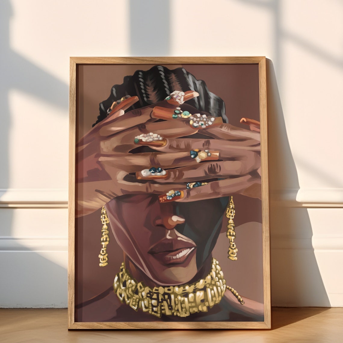 Nubian Gold, Black Woman With Jewelry, Black Woman Art, African ...