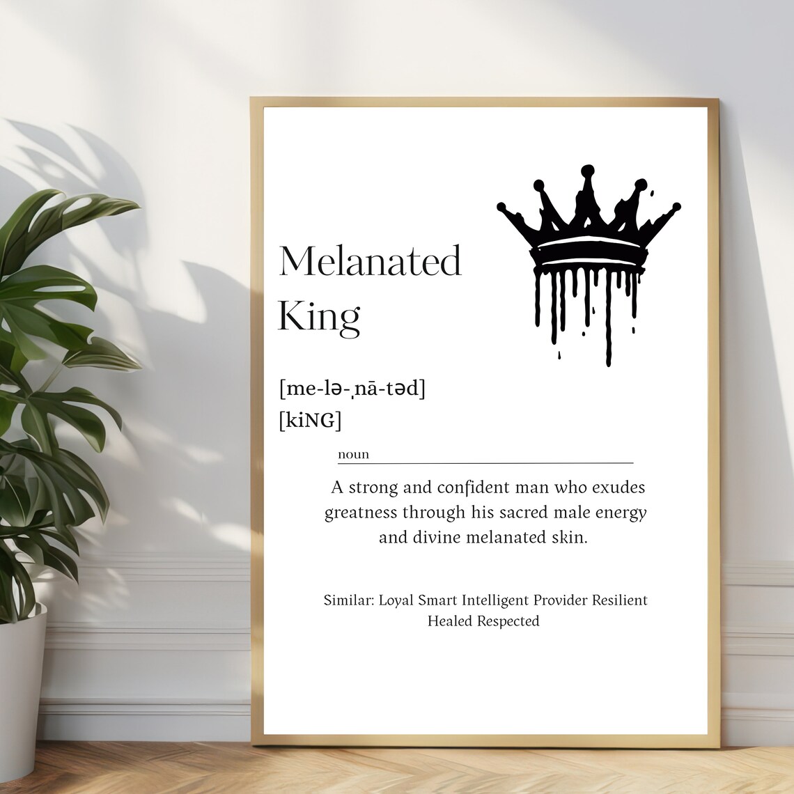 Black Man Definition | Black Man Art | Black Art | Daily Affirmations ...