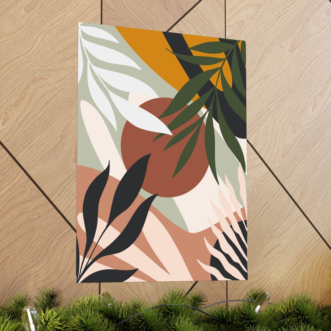 Boho Chic Matte Vertical Posters, Tropical Wall Art, Nature-inspired ...
