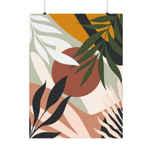Boho Chic Matte Vertical Posters, Tropical Wall Art, Nature-inspired ...