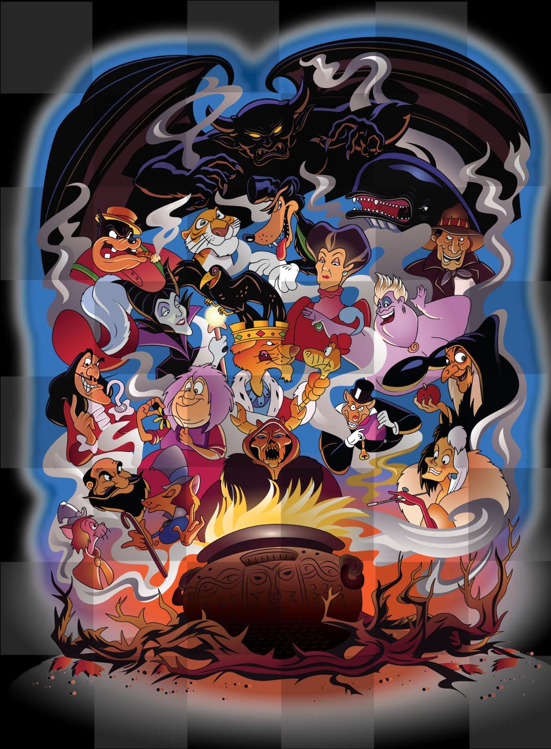 Disney Villains PNG Set for Digital Scrapbooking, Villains Clipart ...