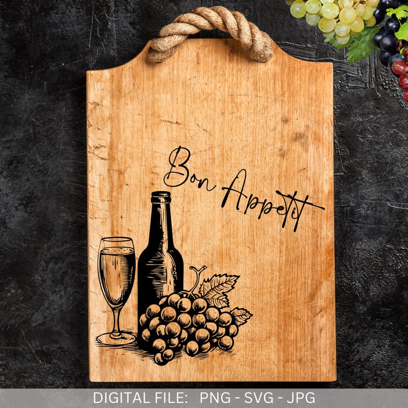 Bon Appetit Charcuterie Board Design – Laser Cut File (digital Download ...