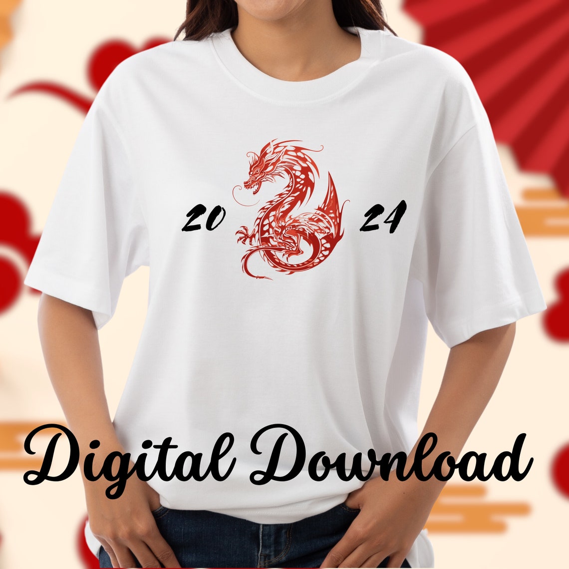 Chinese New Year Svg, 2024 Dragon SVG, Chinese New Year, Feng Shui ...