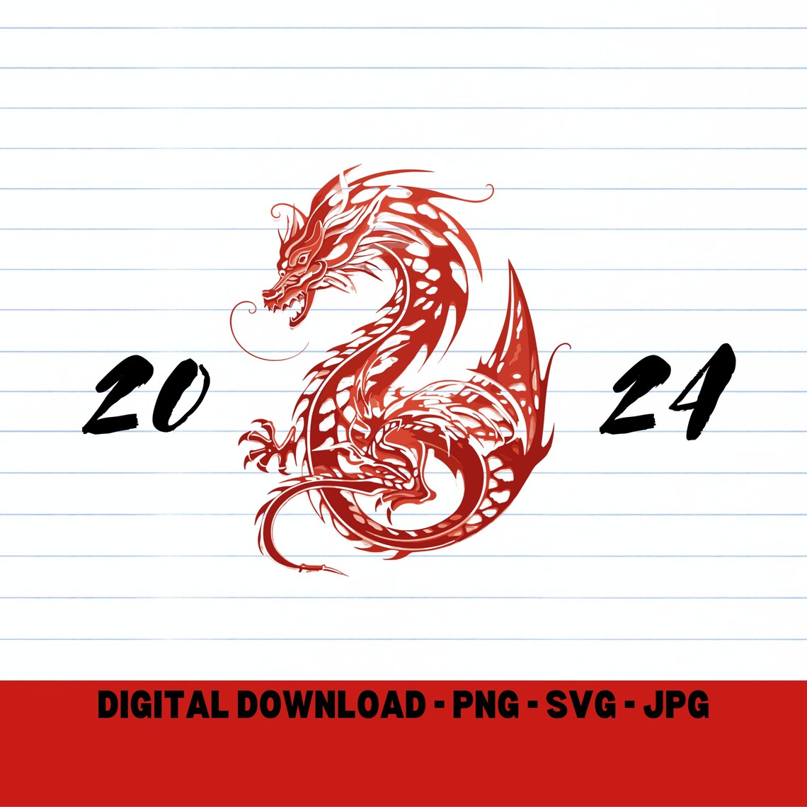 Chinese New Year Svg, 2024 Dragon SVG, Chinese New Year, Feng Shui ...