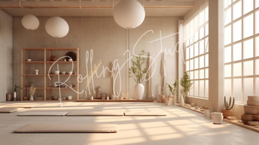 Yoga Studio Zoom Background, Meditation Background, Zen, Zoom ...