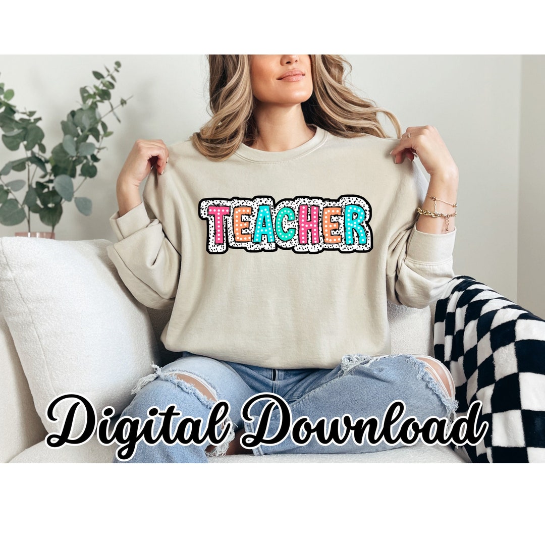 Teacher Dalmatian Png, Dalmatian Dots Png, Back to School Png, Teacher ...