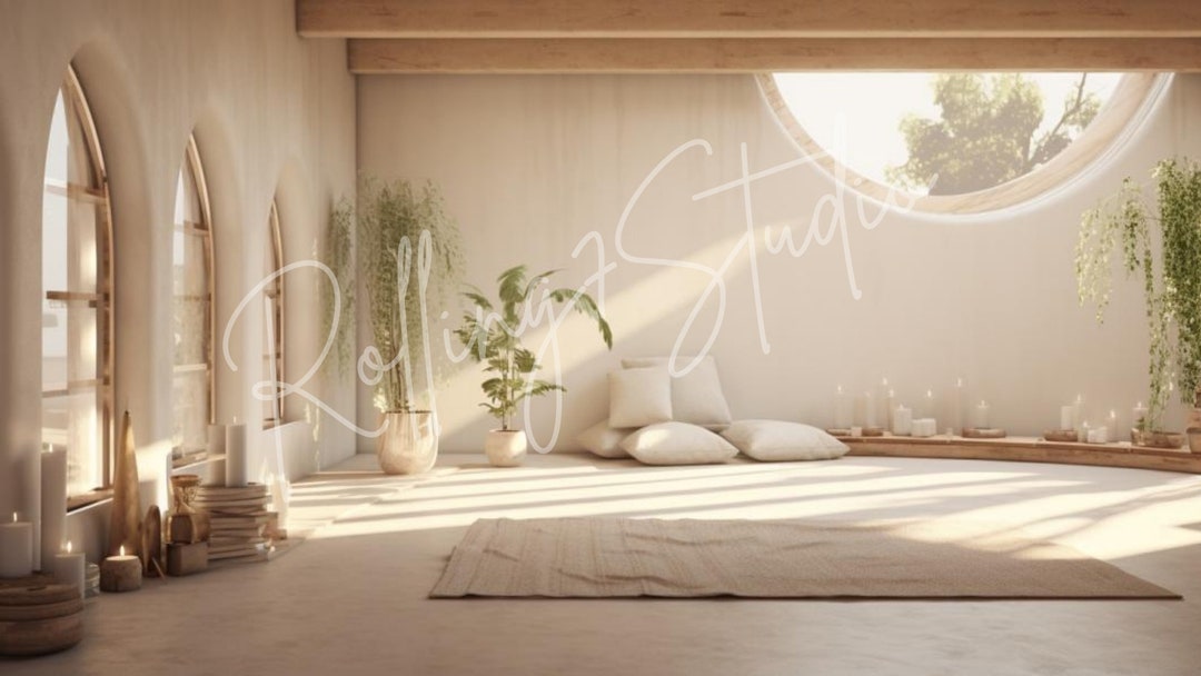 Yoga Studio Zoom Background, Meditation Background, Zen, Zoom ...