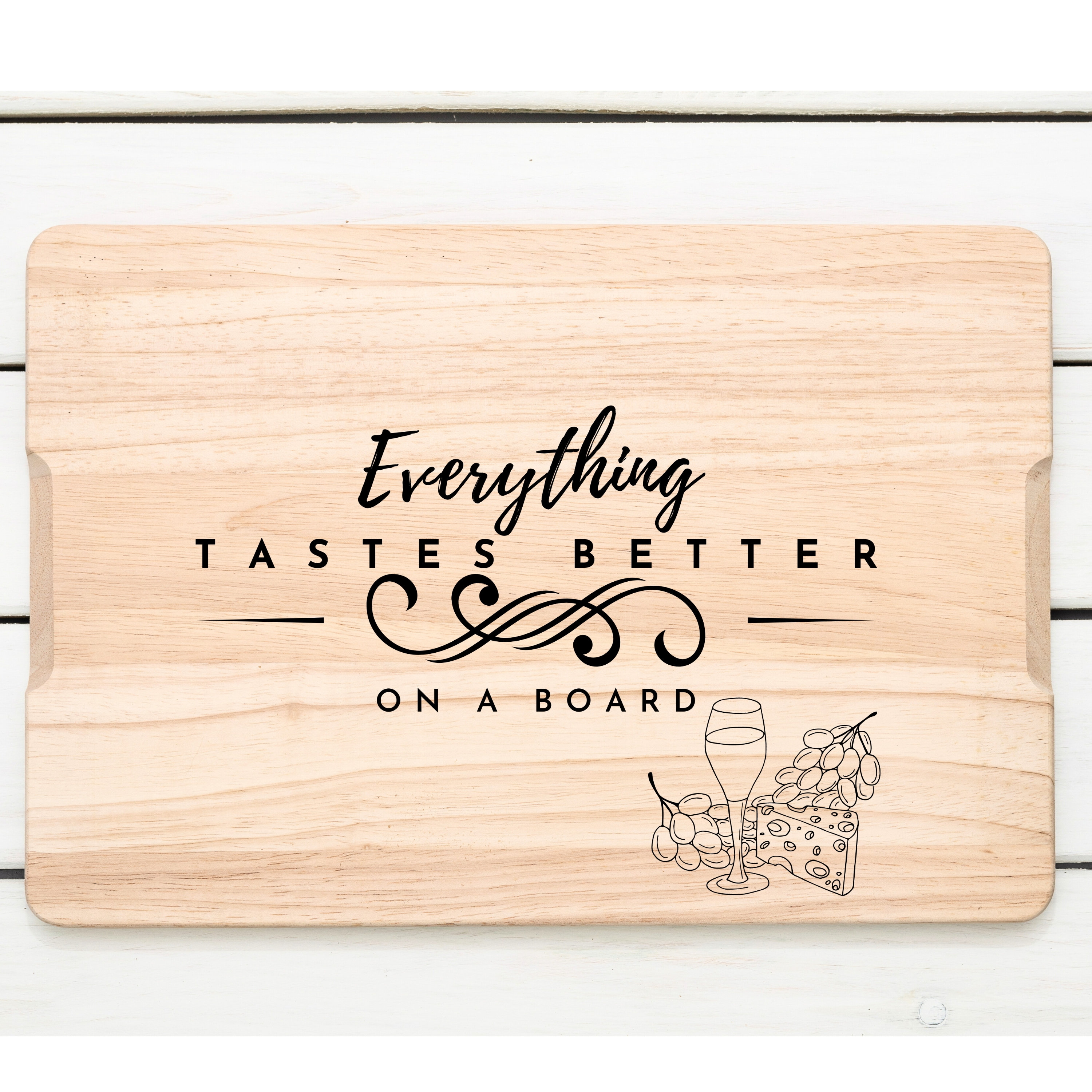 Everything Tastes Better On A Board Svg Charcuterie Sign Display Board