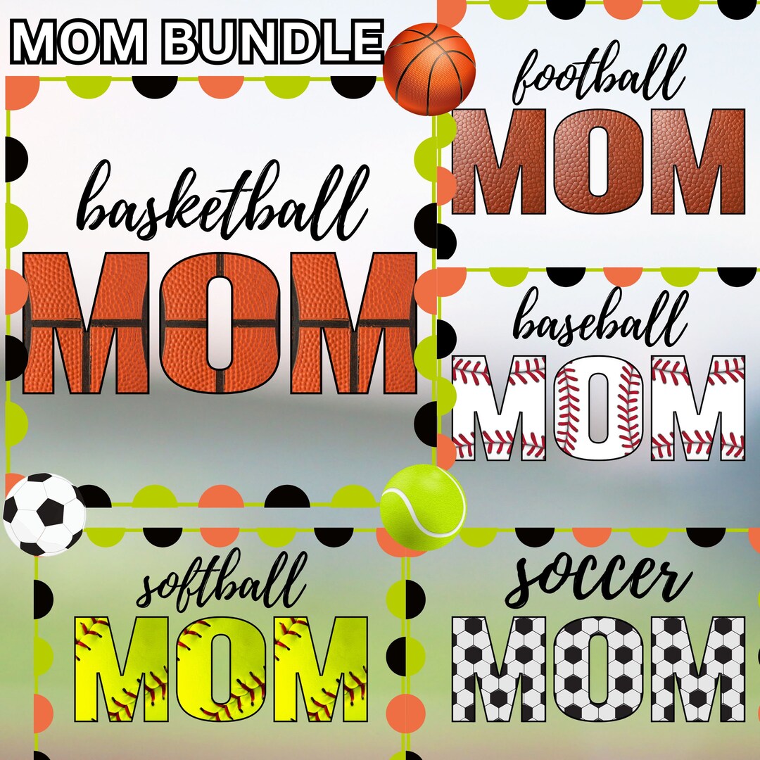 Sports Mom Png Bundle, Sports Mama Png, Mothers Day Png, Soccer ...