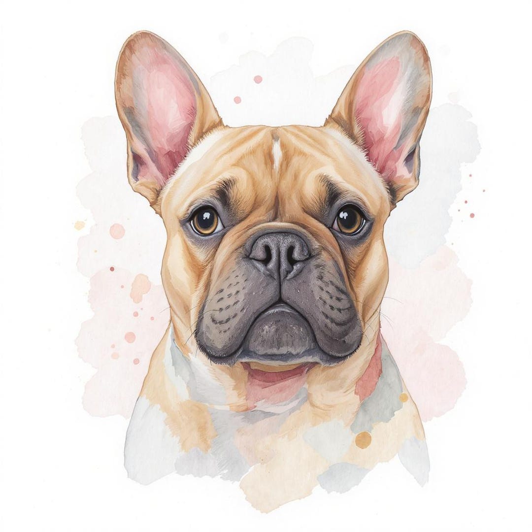 French Bulldog Watermark Wall-art - Etsy