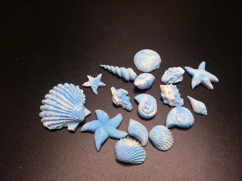 Fondant Seashells, Little Mermaid Shells, Under the Sea Cake Topper ...