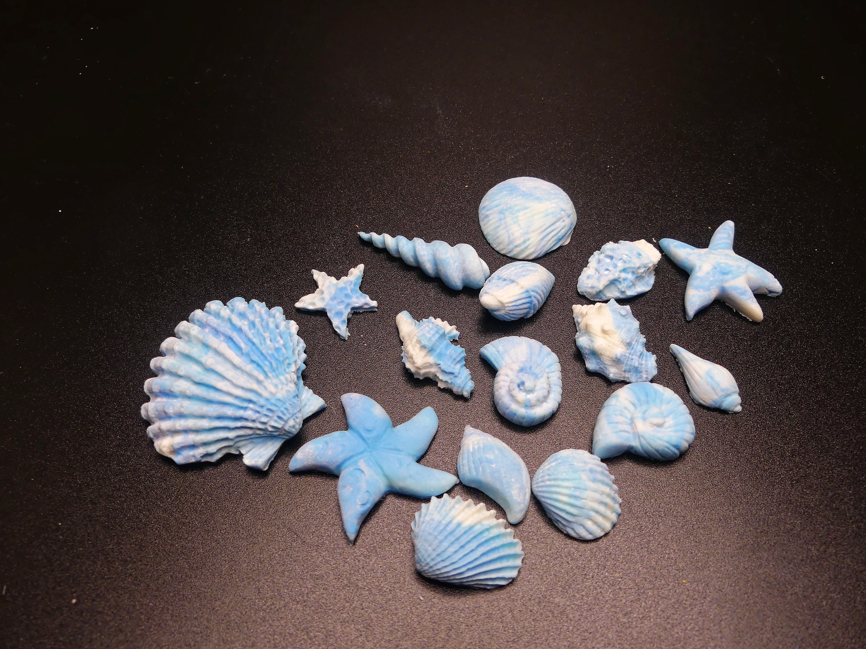Fondant Seashells, Little Mermaid Shells, Under the Sea Cake Topper ...