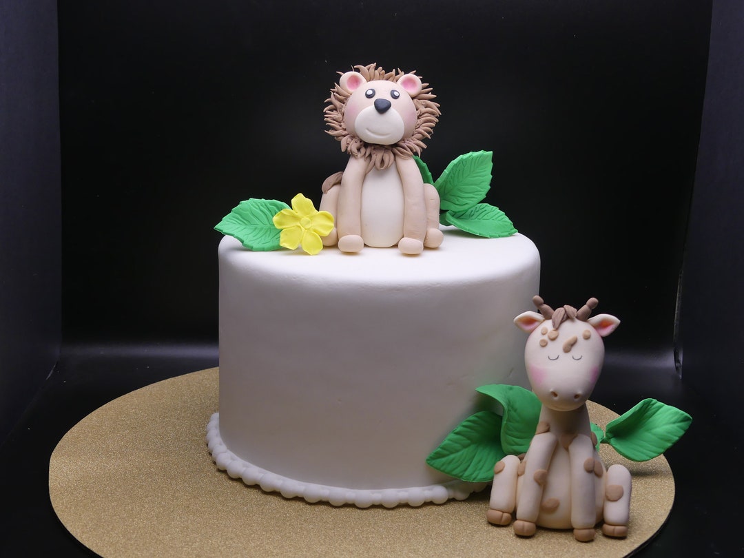 Fondant Safari Animals, Gumpaste Jungle Animals, Sugar Animal Cake ...
