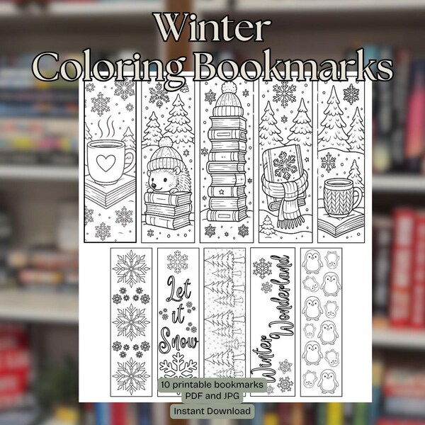 Bookmarks for Winter - Etsy