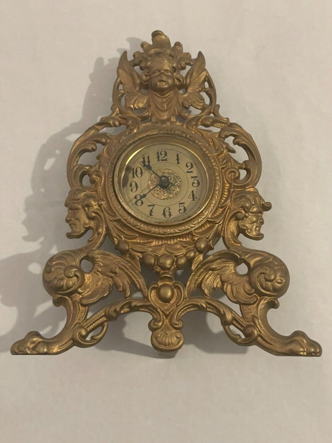 Antique Western Clock Co. Cast Iron Victorian Shelf Mantle - Etsy