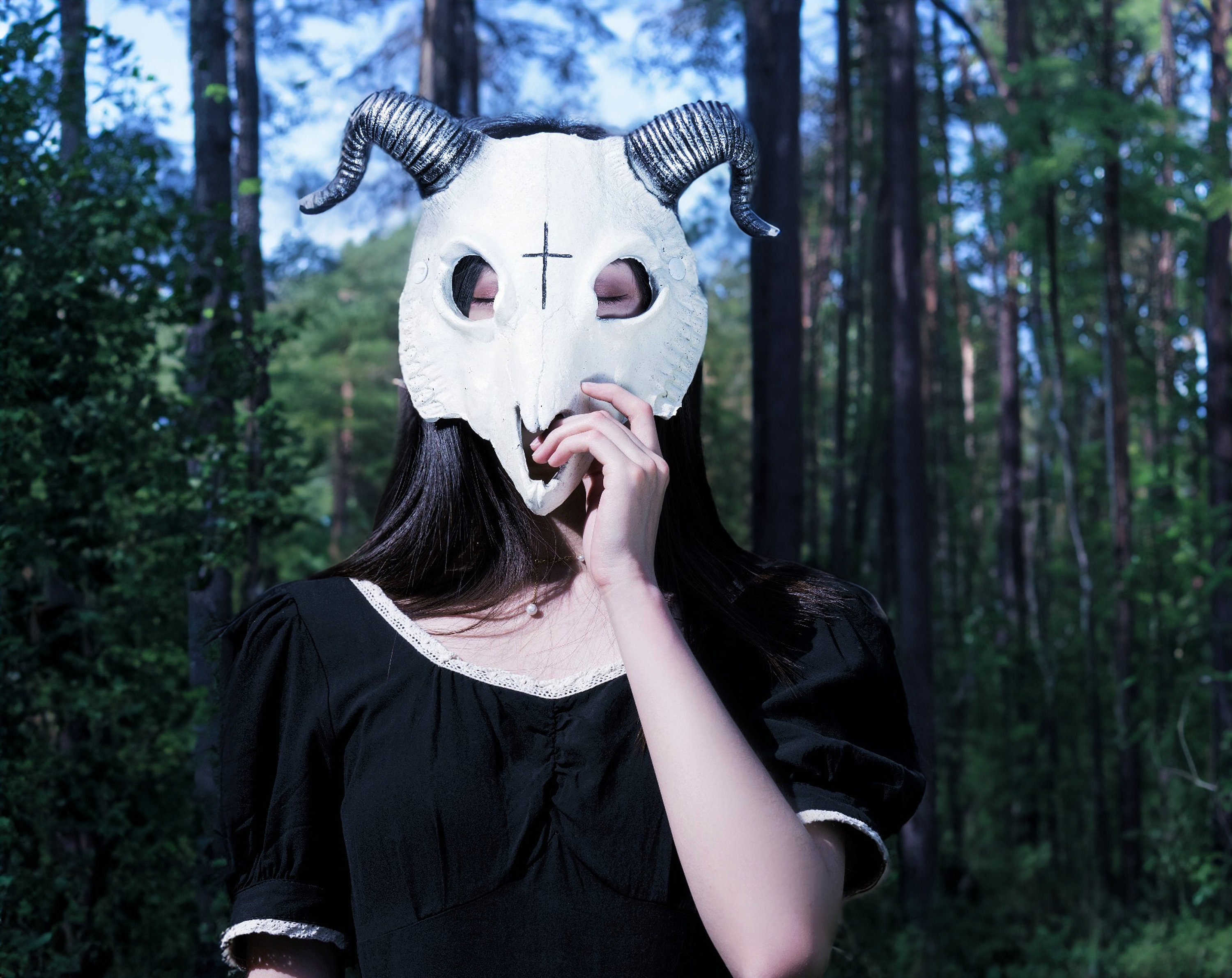 Satanic Goat Head Mask