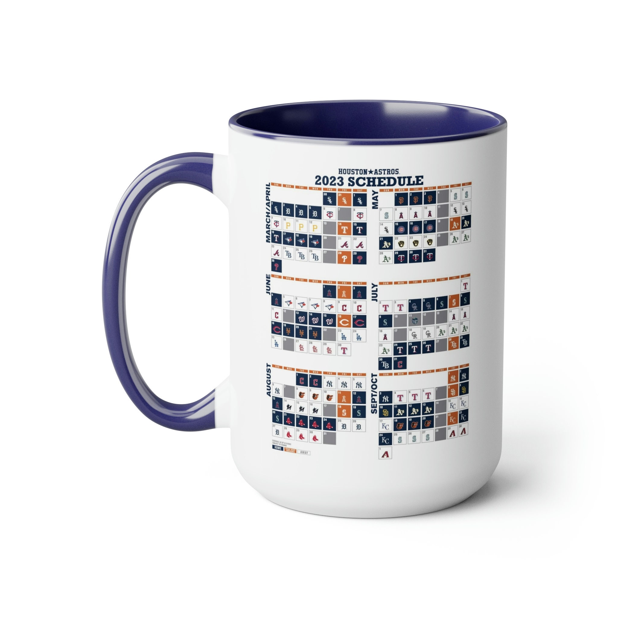 Houston Astros Mug With 2023 Schedule, 15oz - Etsy