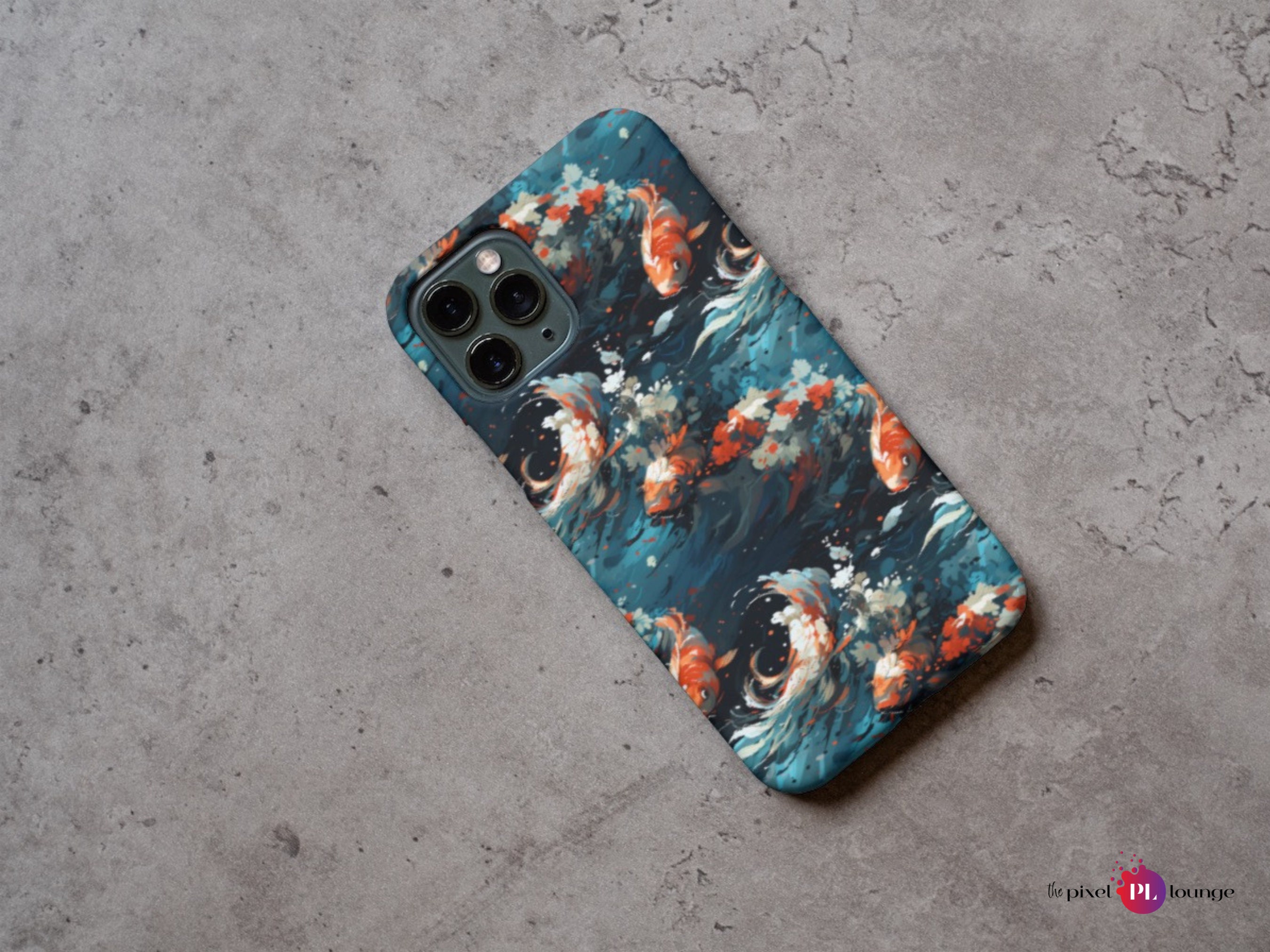 Koi Fish Seamless Repeating Pattern Digital Paper Lilypad Pattern Free ...