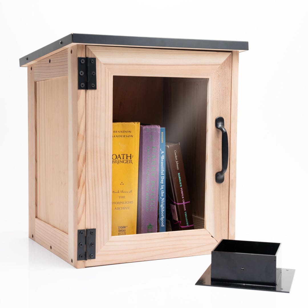 Outdoor Neighborhood Lending Library Book Storage Kit - Made With High ...