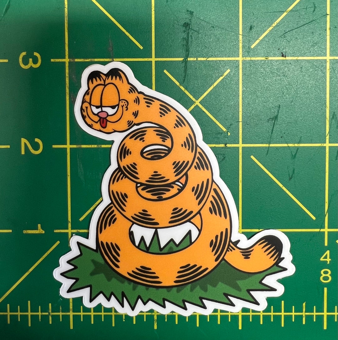 Garfield Gadsden Flag Die Cut Decal Sticker Don't Tread on Me Funny ...