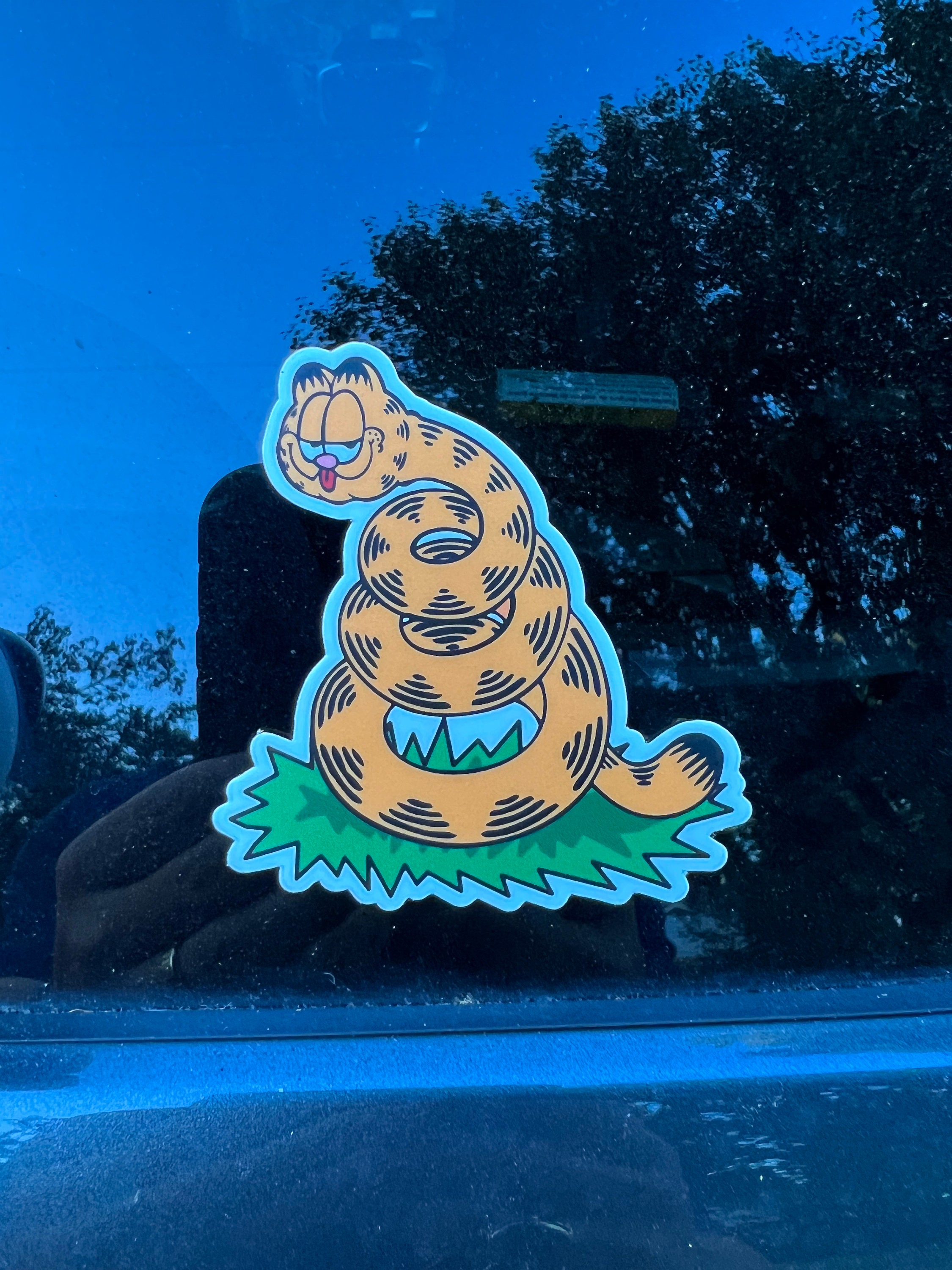 Garfield Gadsden Flag Die Cut Decal Sticker Don't Tread on Me Funny ...