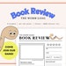 THE WORM GANG Kids Book Review Printable Template Kids Activity Page ...