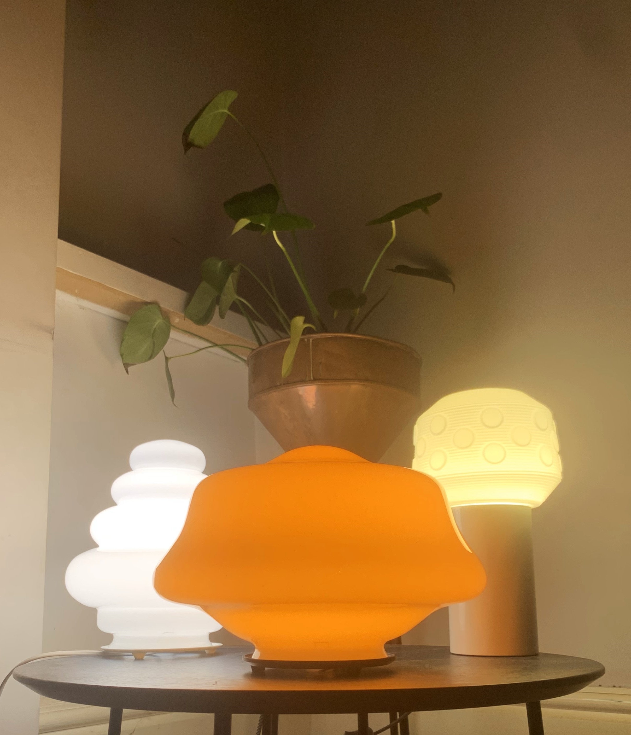 Large Opaline UFO Spaceship Converted Table Lamp - Etsy