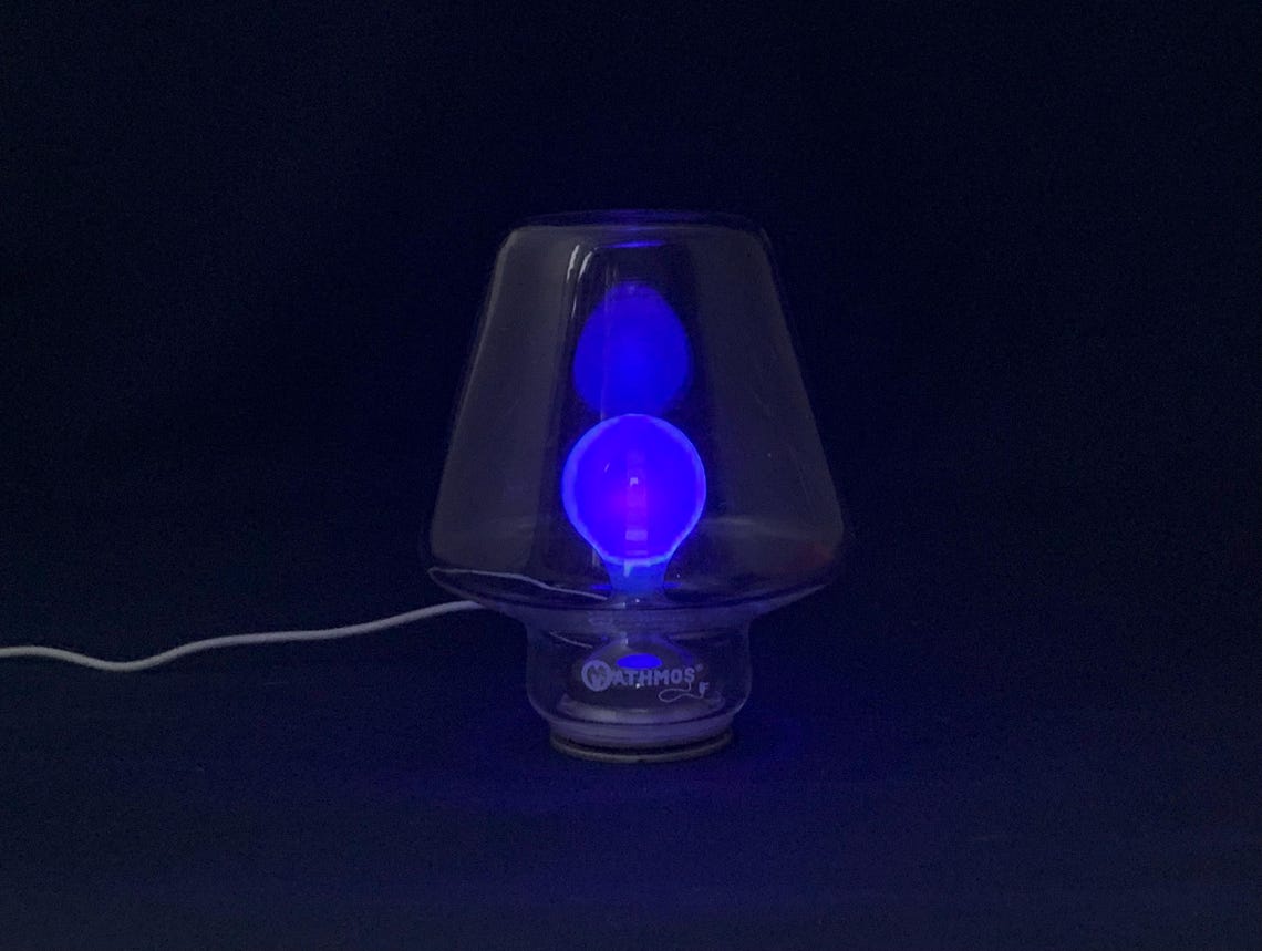 Mathmos Poplight 00s Colour Changing Clear Glass Lamp - Etsy