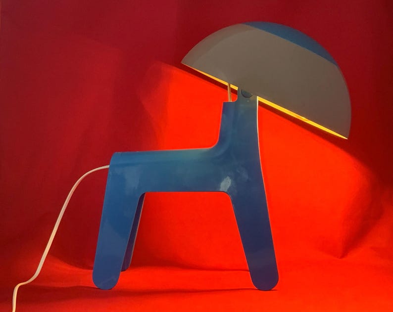 Dog Lamp in Blue by Studio Propaganda, Designed by Chaiyut Plypetch - Etsy