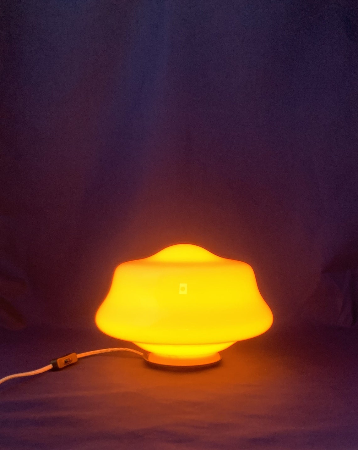 Large Opaline UFO Spaceship Converted Table Lamp - Etsy