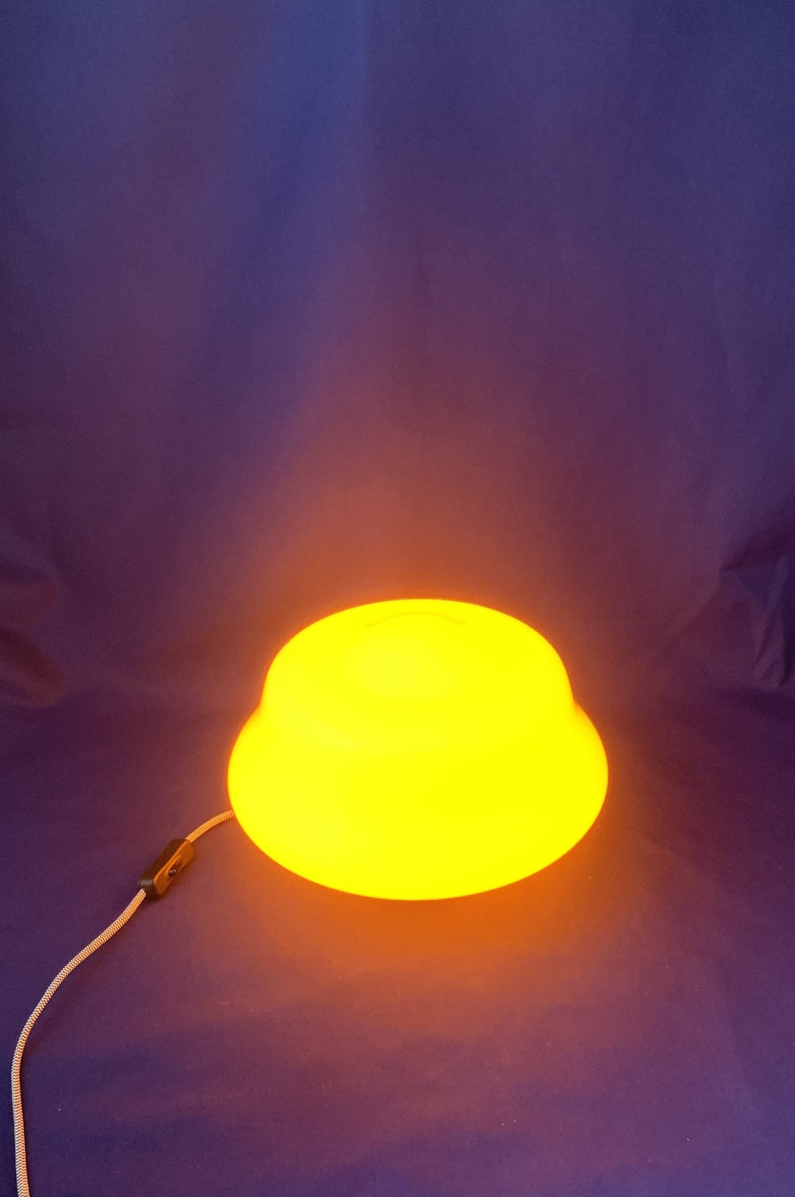 Large Opaline UFO Spaceship Converted Table Lamp - Etsy