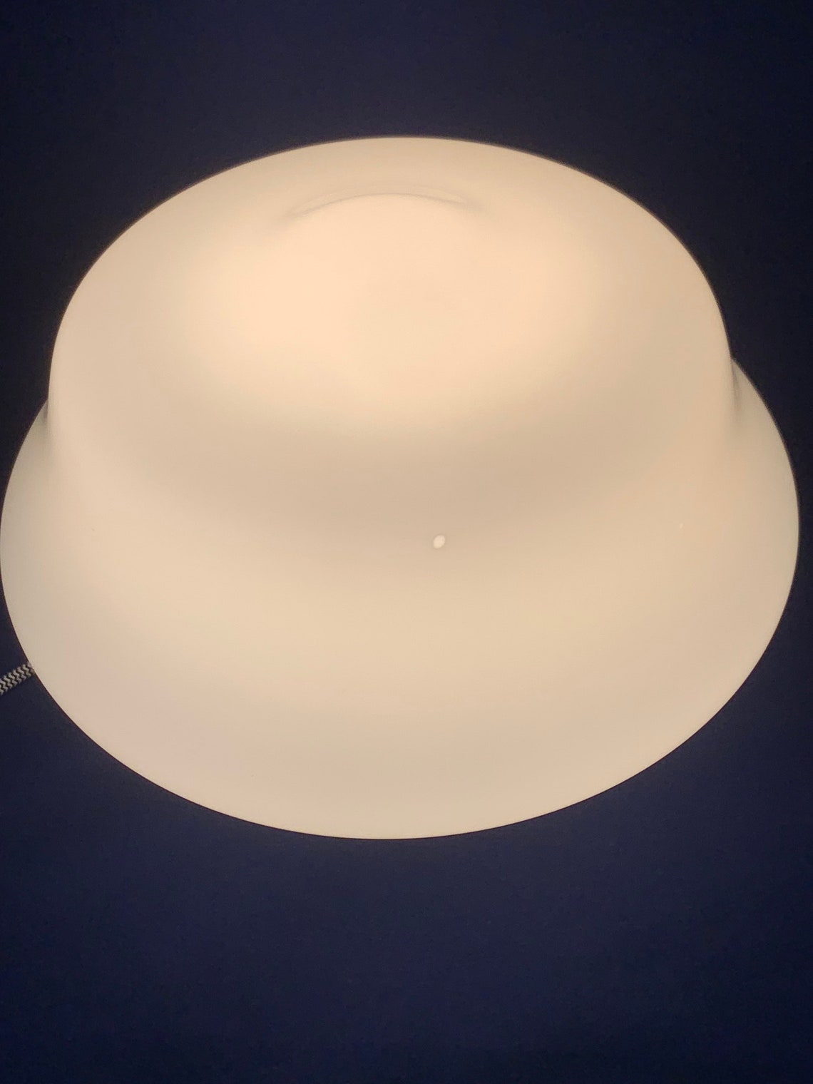 Large Opaline UFO Spaceship Converted Table Lamp - Etsy