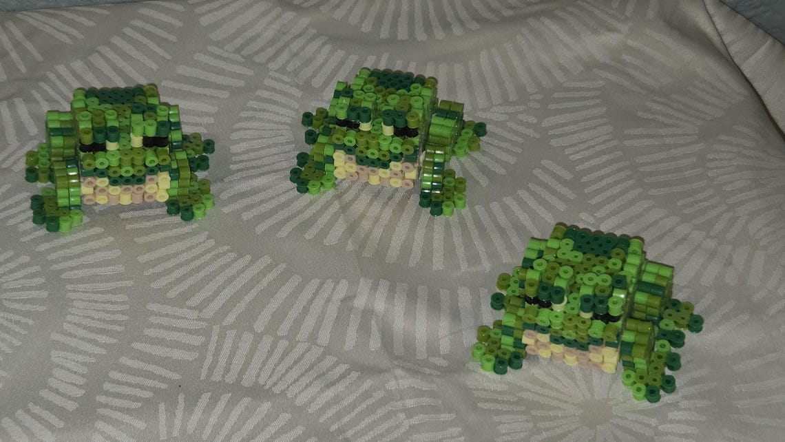 Froggert the Frog Perler Bead 3D - Etsy