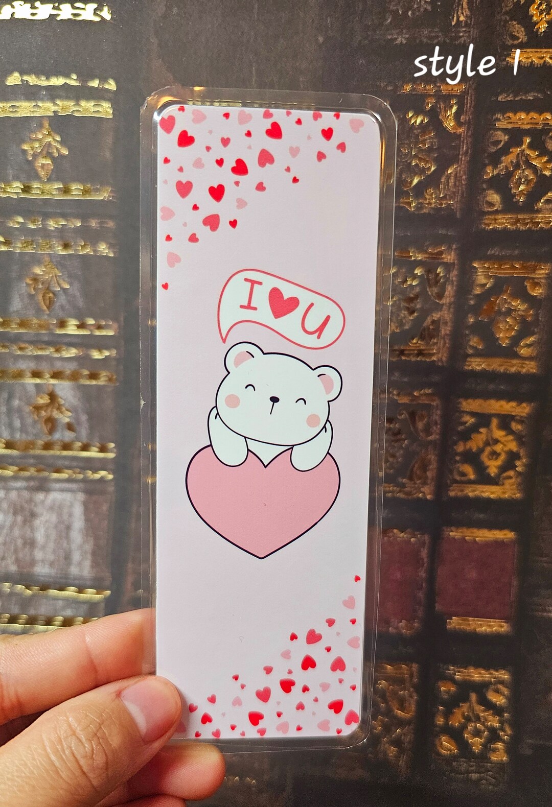 I Love You Valentine Bookmark. Bookmark With Tassle, Book Lover Gift ...