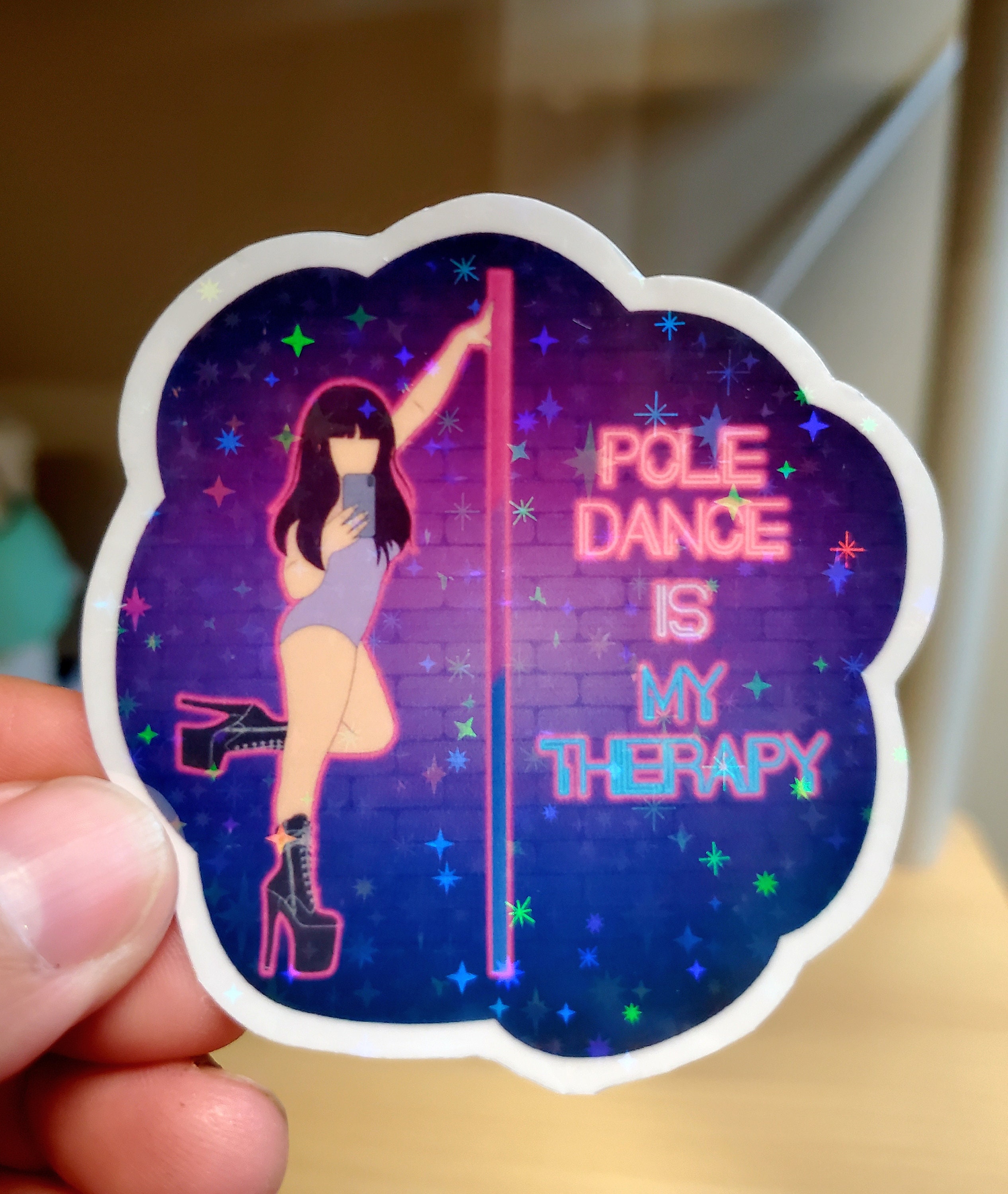 Pole Dance Sticker pole Dance is My Therapy - Etsy